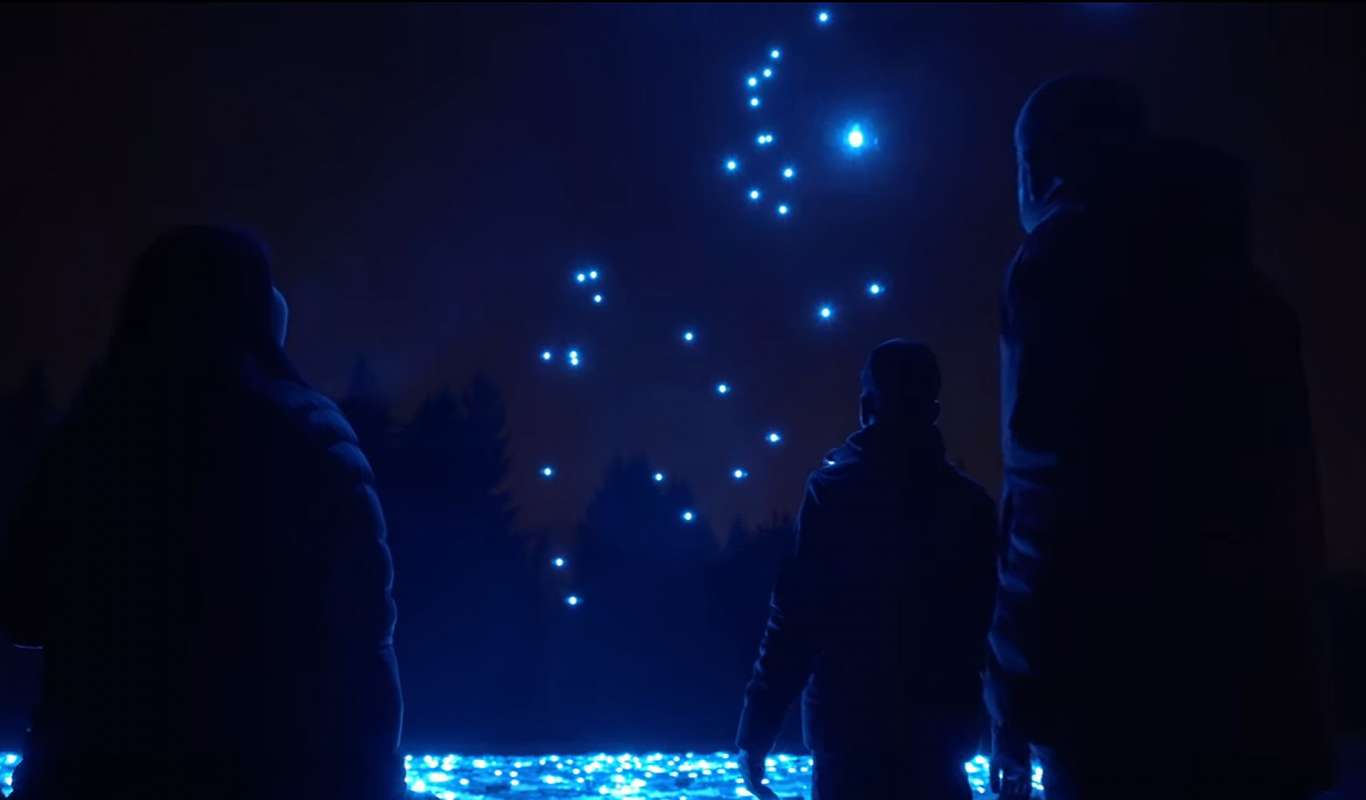 Intel Drones Light Up Lady Gaga's Super Bowl Halftime Show - ALC