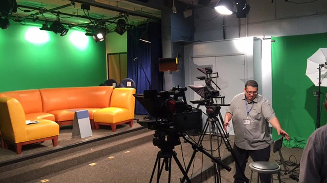 Tv Studio Set Camera