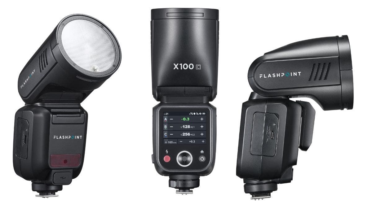 Flashpoint X100 TTL R2 On Camera Li-On Round Head Flash - Adorama