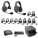 Eartec UPMON6 6-Person HUB System, 6x UltraPAK Beltpack, 6x Monarch ...