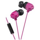 JVC HA-FR6 Gumy Plus In-Ear Headphones with Remote & Mic, Peach Pink HAFR6P