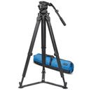 Vinten Vision 100 Fluid Head with flowtech 100 CF Tripod, Mid-Level ...