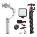 DJI OM 4 Gimbal, Bundle with LED Light, Mic, Octopus Tripod ...