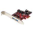 StarTech 4-Port PCI Express USB 3.0 Card with 3 External and 1 Internal Ports PEXUSB3S42