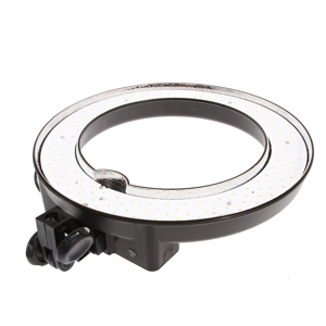 Used Flashpoint Photo/Video 13" AC Powered 45W 5500K Dimmable LED Ring Light 1281280