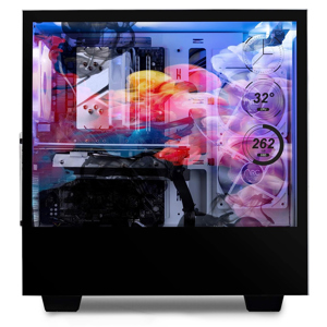 USED iBUYPOWER Snowblind S Mid Tower Case - White SKU#1639385