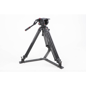 Used Manfrotto 504HD VD Fluid Video Head with 546GB Aluminum Tripod ...