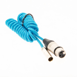 Used Kondor Blue Coiled Mini-XLR to XLR Cable for Canon C70 & BMPCC 4K ...