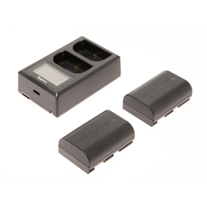 Used SmallRig 2x LP-E6NH 14.69Wh 7.2V 2040mAh Camera Battery and Dual ...