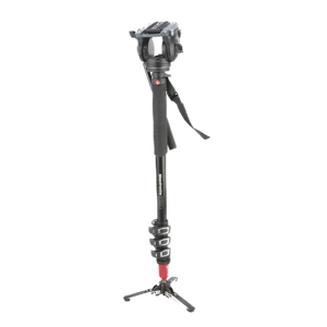 USED Manfrotto XPRO Aluminum Monopod with MVH500AH Fluid Video Head ...