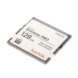 Used SanDisk Extreme PRO 128GB CFast 2.0 Memory Card SDCFSP-128G-A46D