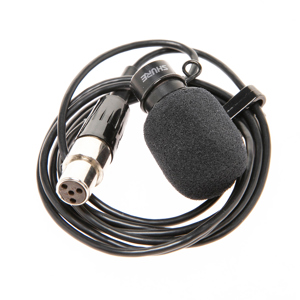 Used Shure WL184 Supercardioid Lavalier Microphone, 4' Cable, TA4-F 4 ...