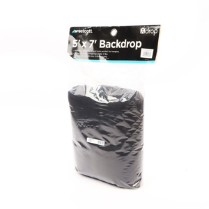 Used Westcott 5' x 7' X-Drop Background Screen - Black SKU#1815771
