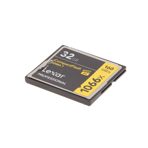 Used Lexar 32GB Professional 1066x CompactFlash Memory Card - SKU#1823616