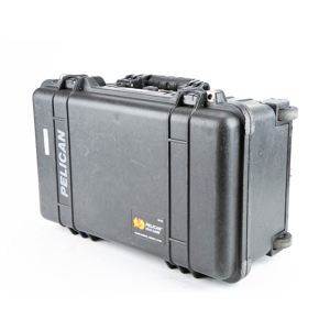 USED Pelican 1510 On Watertight Hard Case with Padded Dividers & Wheels ...