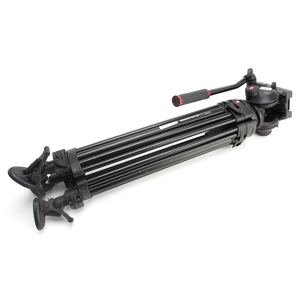 USED Manfrotto 504HD VD Fluid Video Head with 546B Aluminum Tripod Legs ...