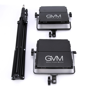 Used GVM 800D 40W Bi-Color RGB Studio Soft LED Panel 2-Light Kit - SKU ...