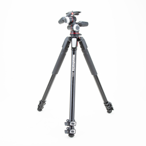USED Manfrotto MK055XPRO3-3W Aluminum 3-section Tripod Kit, - Adorama