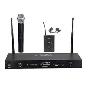 Audio 2000s AWM6002UL Professional 2-Ch UHF Handheld/Lavalier ...