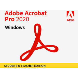 Adobe Acrobat Pro 2020 Student & Teacher Edition for Windows and Mac, DVD
