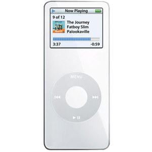 Apple iPod nano White, 4GB Portable Thin Digital Music MP3 Player with ...