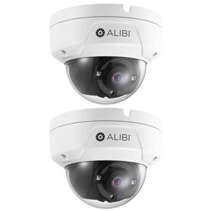 Alibi 2X 5.0MP HD-TVI Outdoor Vandalproof Dome Security Camera, 65' IR ...