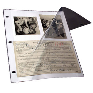 Archival Methods Page Protector 3-Ring 9 x 11, Pack of 25