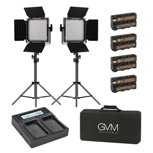 Great Video Maker 560AS 30W Bi-Color Soft LED Panel 2-Light Kit, Bundle ...