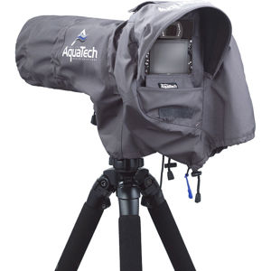 AquaTech Sport Shield Large Rain Cover for Cameras and Lenses, Gray
