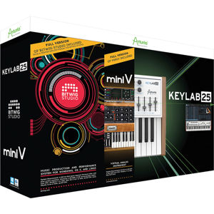 Arturia KeyLab 25 Advanced Producer Pack with Mini V Synthesizer ...