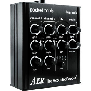 AER Dual-Mix 2-Channel Pre-Amp/ Mixer for Mic, Instrument and Line ...