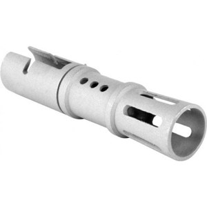 AIM Sports Ruger Mini-14 Stainless Steel Muzzle Brake, Small, Silver