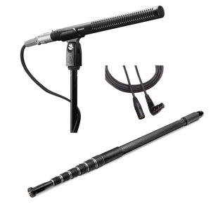 Audio-Technica BP4029 Stereo Shotgun Condenser Microphone W/Gitzo Mic ...