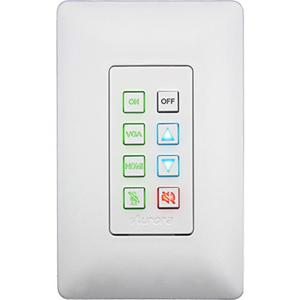 Aurora Multimedia DXB-8 8-Button 1-Gang Backlit Control Panel, White ...