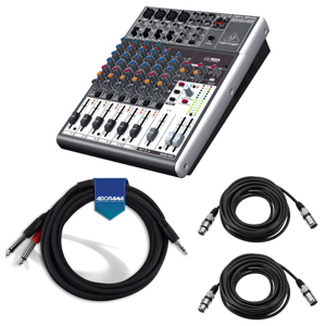 Behringer XENYX 1204USB Small Format Mixer W/15' 8mm XLR Mic Cable/Mono ...