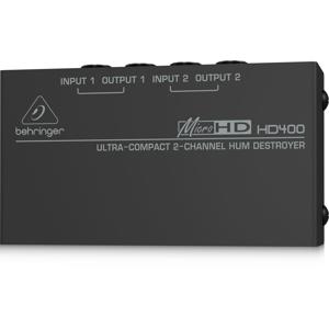 Behringer MicroHD HD400 2 Channel Hum Destroyer 000-38700-00010