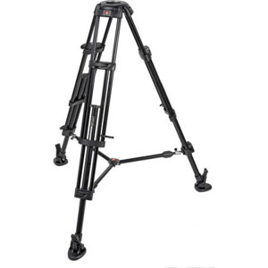 USED Manfrotto 546B Aluminum Professional Video Tripod with Mid-Level Spreader
