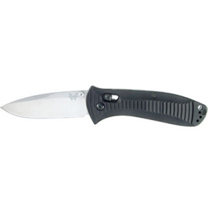 Benchmade 520 Presidio AXIS Plain Edge Knife with Drop-Point Satin Blade