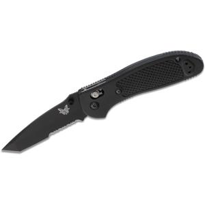 Benchmade 553 Griptilian AXIS Folder Knife, 3.45" Black Combo Edge ...