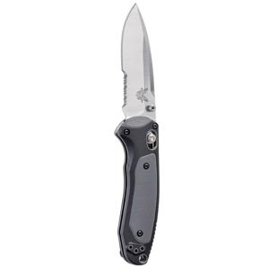 Benchmade 595 Mini Boost Folding Knife, 3.1" Drop Point Serrated Edge ...