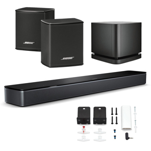 Bose Smart Soundbar 300 with Bass Module 500, Surround Speakers, Pair ...