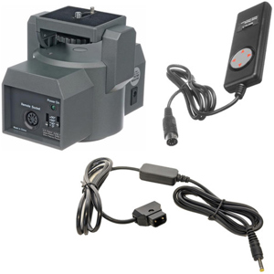 Bescor MP-101 Motorized Pan Head Kit with D-Tap Power Cable MP1DK