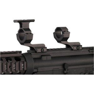 BSA Optics Tactical Weapon 1" Ring Scope Rail Mount with Upper Rail, 2 ...