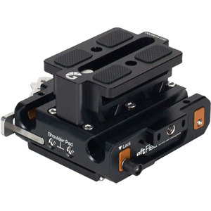 Bright Tangerine LeftField QR Baseplate w/Standard Riser, ARRI Dovetail ...