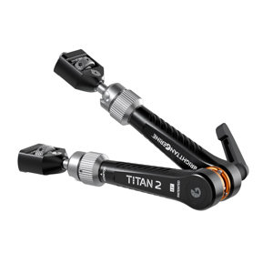 Bright Tangerine Titan Arm 2 with 1/4"-20 & 3/8"-16 Anti-Twist Adapter ...