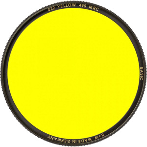 B + W 49mm Basic 022M MRC Filter, Yellow 495 66-1102638 - Adorama