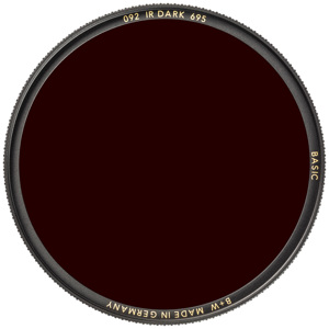 B + W 55mm Basic 092 Infrared Filter, Dark Red 695 65-1102762