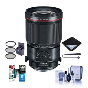 Canon TS-E 135mm f/4L Macro Lens with Free Basic Accessory Bundle (PC)