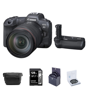 Canon EOS R5 Mirrorless Camera with RF 24-105mm f/4L Lens, with Battery ...