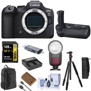 Canon EOS R6 Mark II Camera Body, w/LP-E6NH Battery, Battery Grip ...